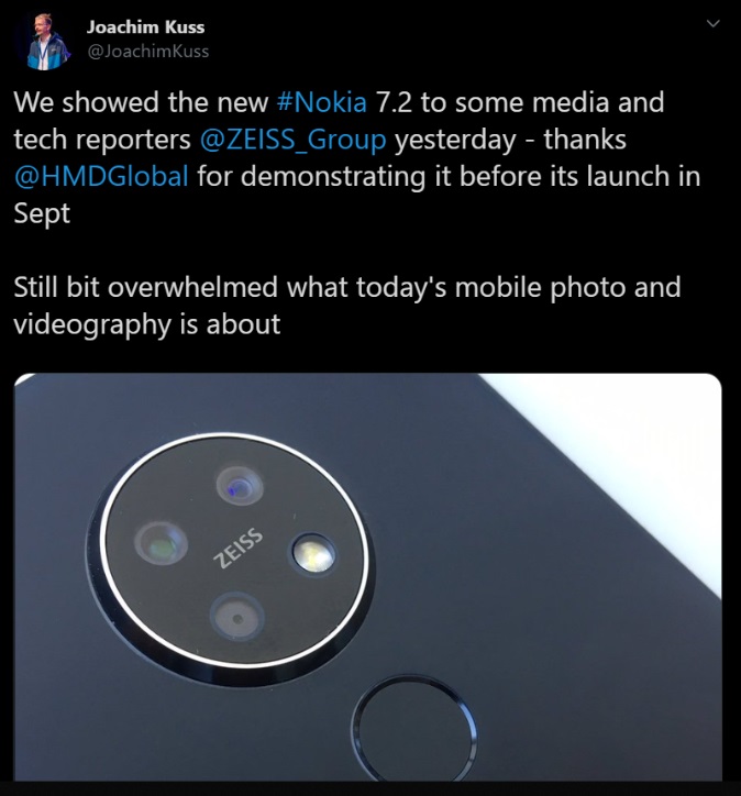 蔡司員工提早公開 Nokia 7.2 設計，Oreo 設計重出江湖 – ManHungTech