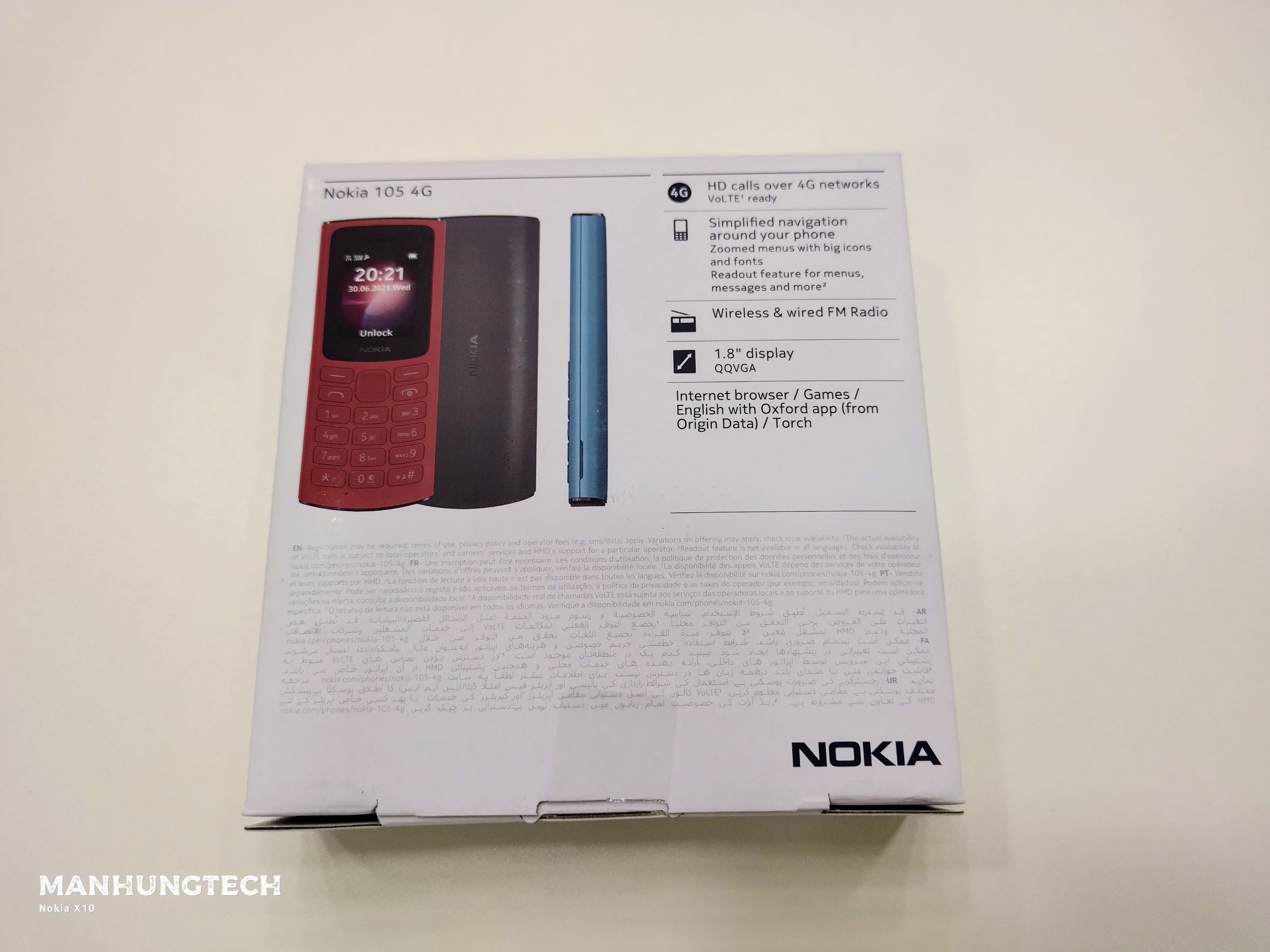 老少咸宜: Nokia 105 4G 開箱 – ManHungTech